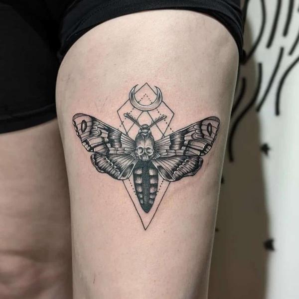 50+ Death Moth Tattoo Designs with Meanings – Good Art Design