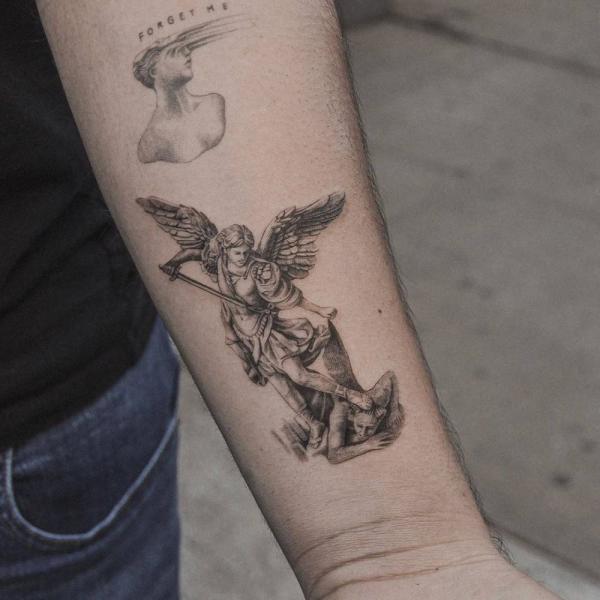 80 Powerful Angel Michael Tattoo Designs with Meaning – Good Art Design